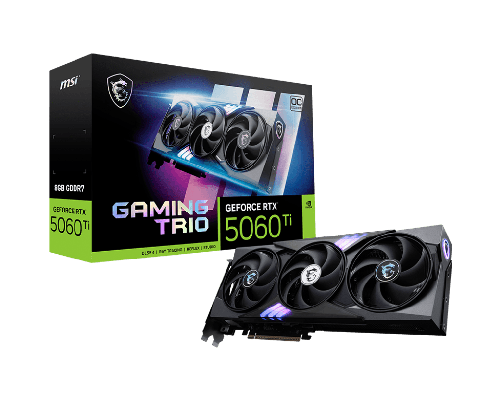MSI GeForce RTX 5060 Ti 8G Gaming Trio OC Card – IT Warehouse